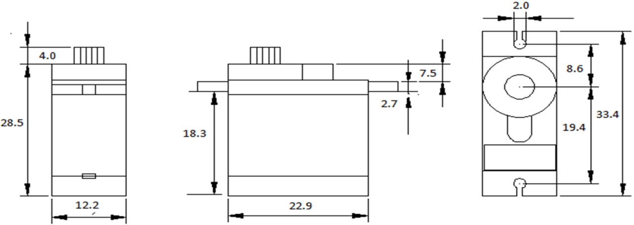 9g 270°Metal Servo with Analog Feedback (1.5kg) | Buy in Australia ...