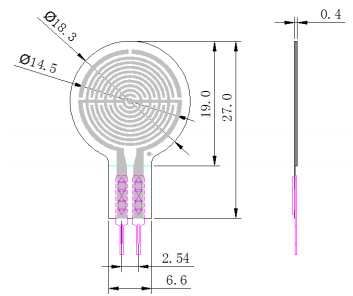 RP-C18.3-ST Thin Film Pressure Sensor | Buy in Australia | SEN0294 ...