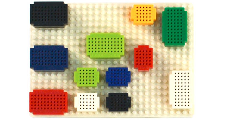 Multi-color Block Building Breadboard Kit | Buy in Australia | FIT0908 ...