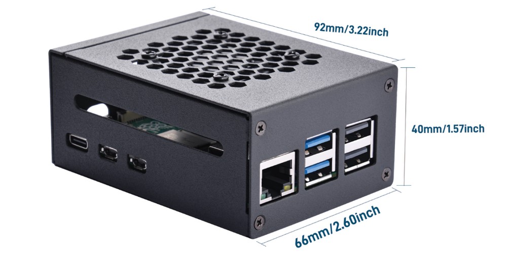 Full-Metal Case for Raspberry Pi 5 Single Board Computer | Buy in ...