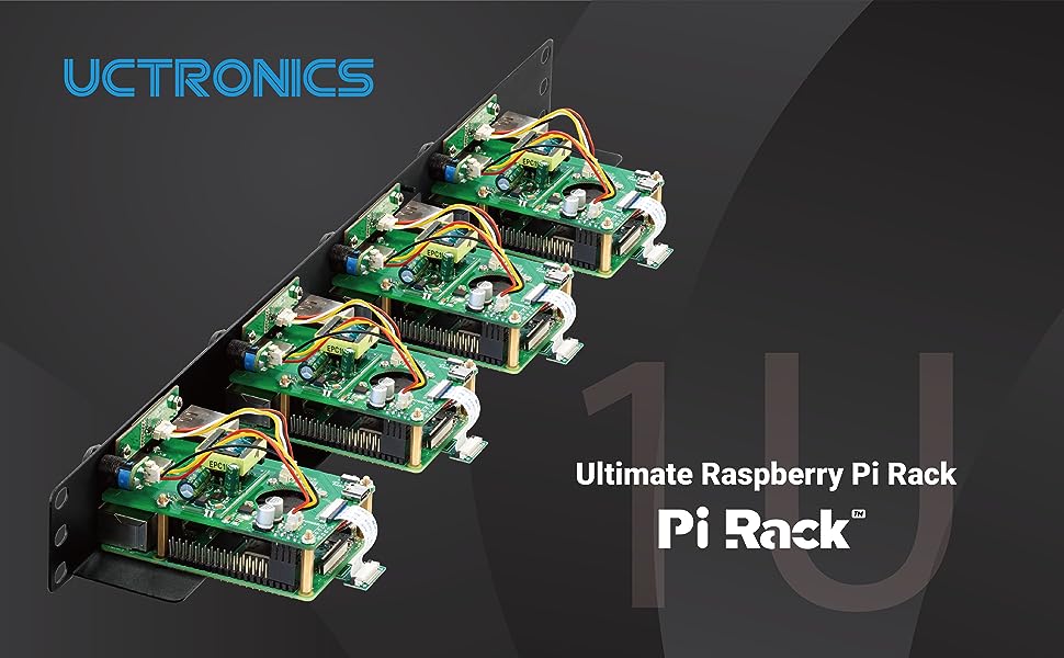 Rack Mount Enclosure for 4x Raspberry Pi (POE and Screen) | Buy in ...