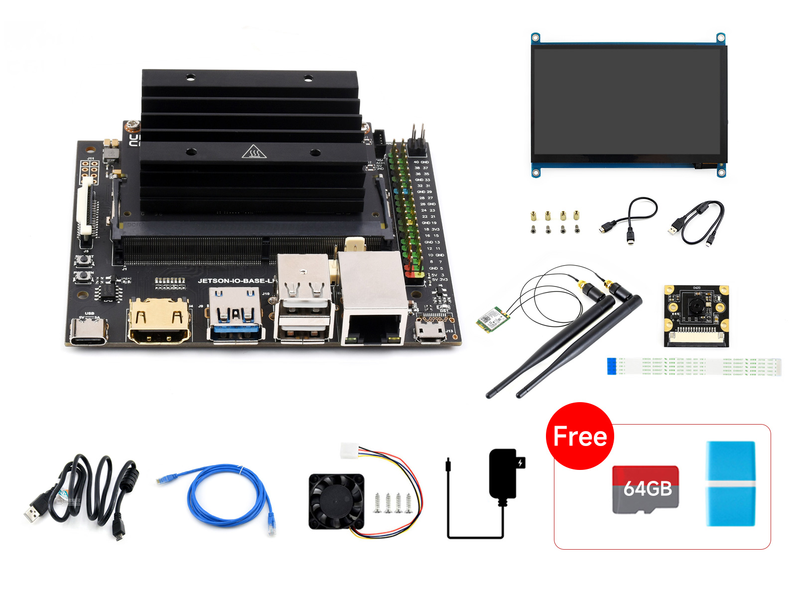 Jetson Nano Development / Expansion Kit Lite Version, Optional Jetson ...