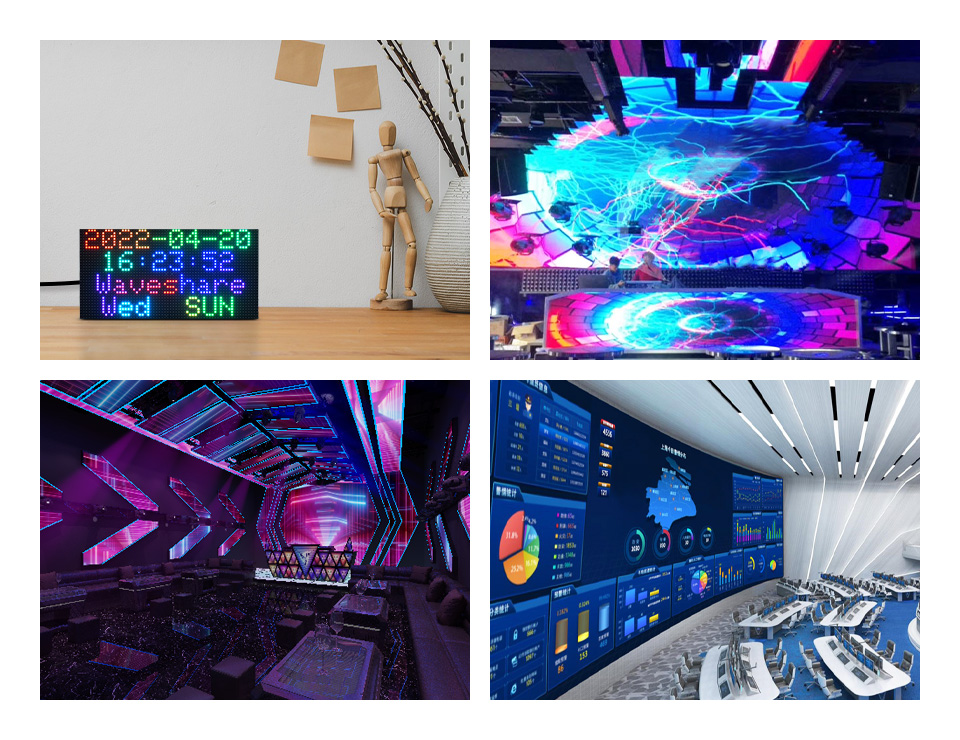 RGB full-color LED matrix panel (2.5mm Pitch, 64x32 pixels) | Buy in ...
