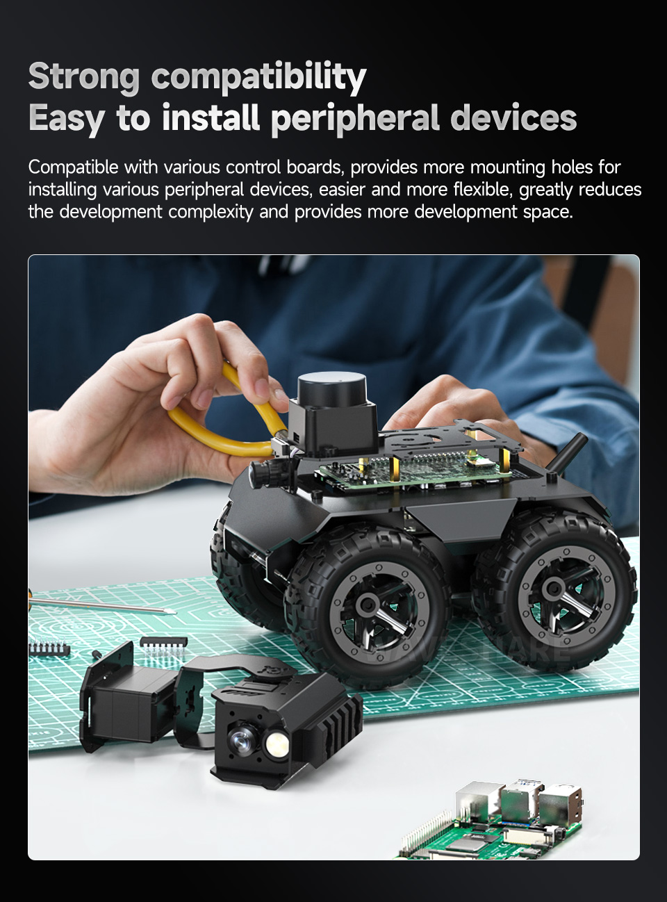 WAVE ROVER (With ESP32 Module) | Buy in Australia | WS-25376 | Core ...