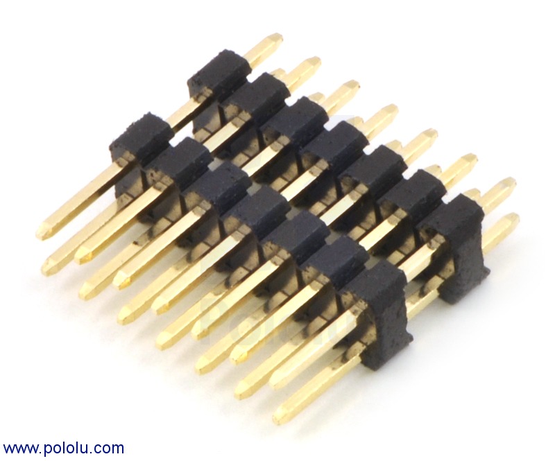 0.100" (2.54 mm) Extended Male Header: 2x7-Pin, 17.1 mm | Buy in ...