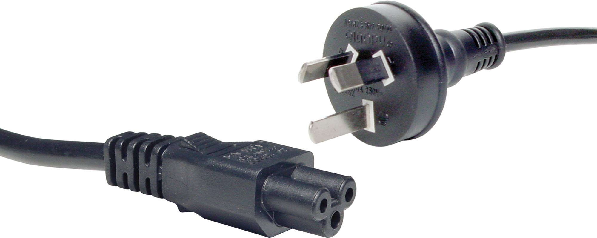 1.8m Cloverleaf IEC C5 Appliance 3 Pin 2.5A Mains Lead | Buy in ...