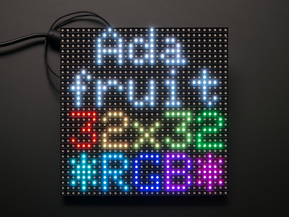 32x32 RGB LED Matrix Panel - 6mm pitch | Buy in Australia | ADA1484 ...