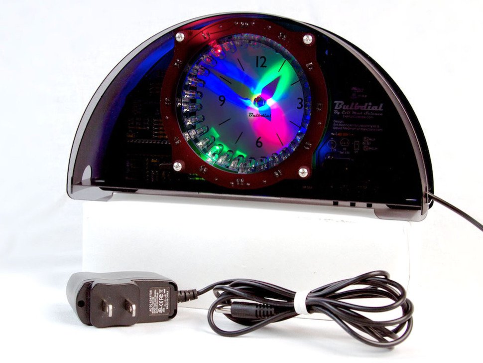 Bulbdial Clock kit - color LED with black/smoke case | Buy in Australia ...