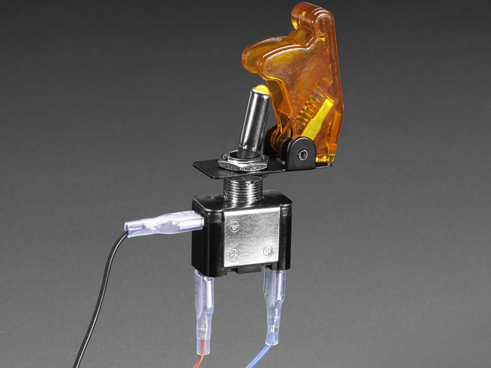 Illuminated Toggle Switch with Cover - Yellow | Buy in Australia ...