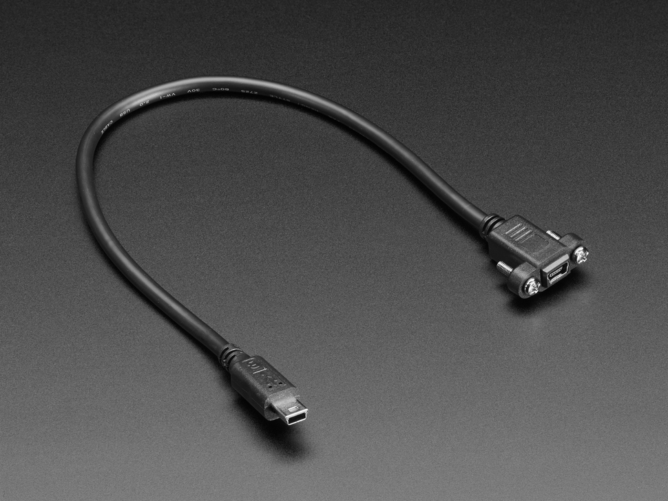Panel Mount Extension USB Cable - Mini B Male to Mini B Female | Buy in ...
