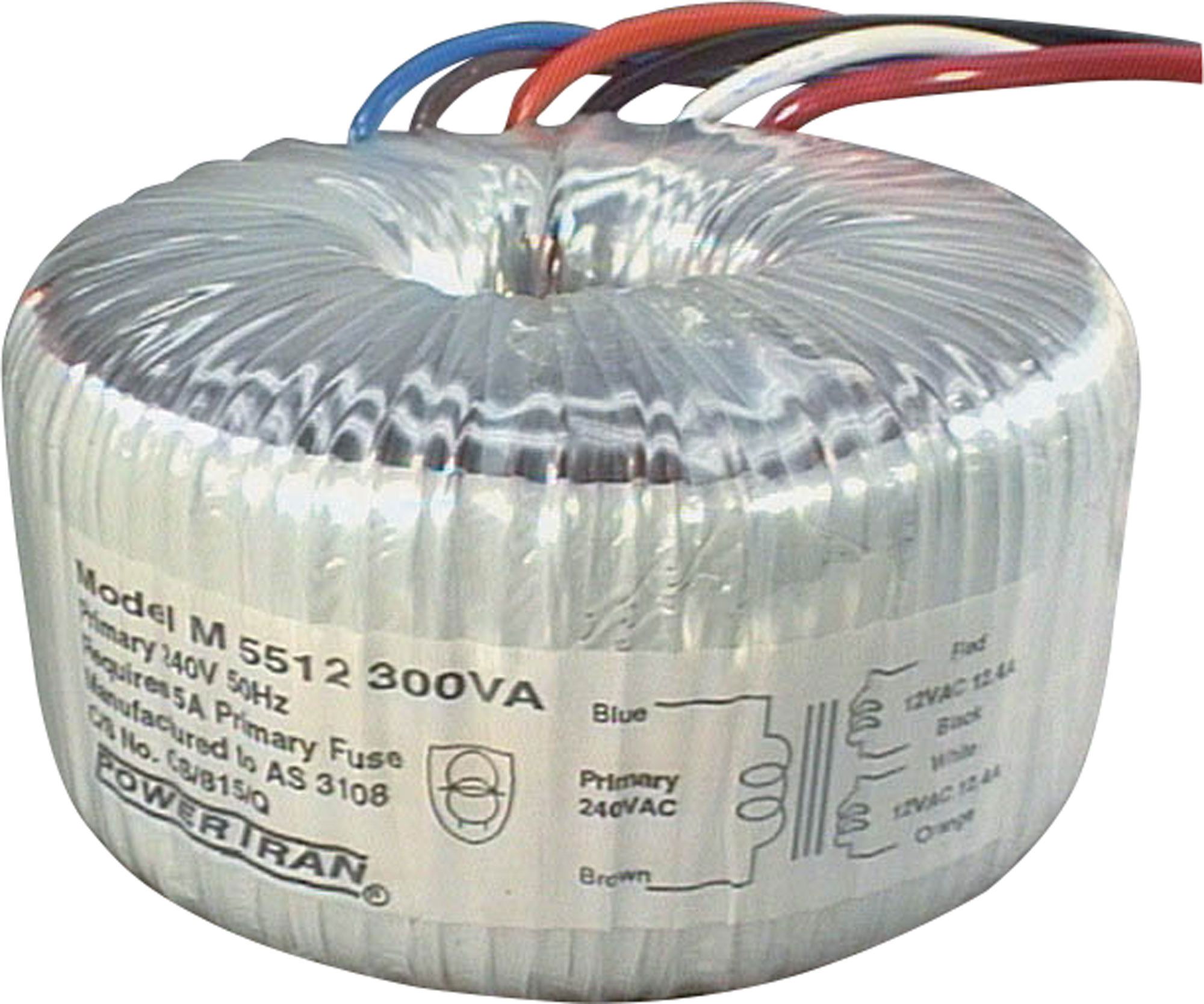 35 35 300VA Toroidal Transformer with aux windings | Buy in Australia ...