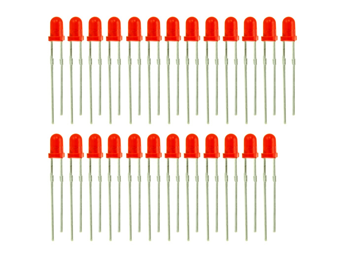 3mm LED Red - 25 PCs (Seeed Studio) | Buy in Australia | SS110990067 ...