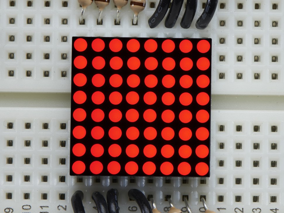 Miniature 8x8 Red LED Matrix | Buy in Australia | ADA454 | Adafruit ...