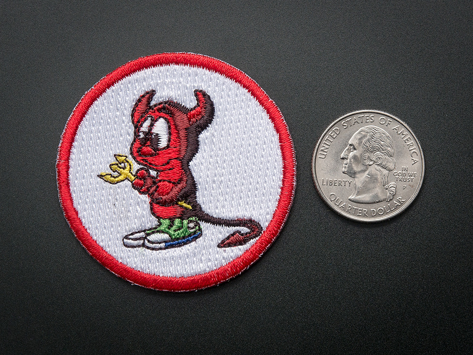 BSD Daemon - Skill badge, iron-on patch | Buy in Australia | ADA656 ...