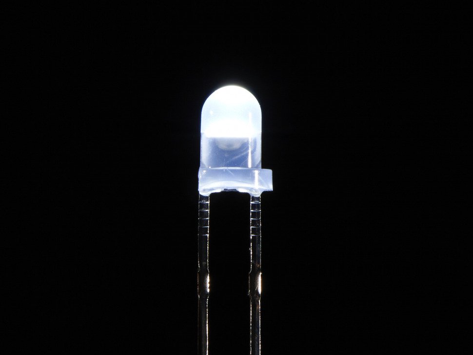 Diffused White 3mm LED (25 pack) | Buy in Australia | ADA778 | Adafruit ...