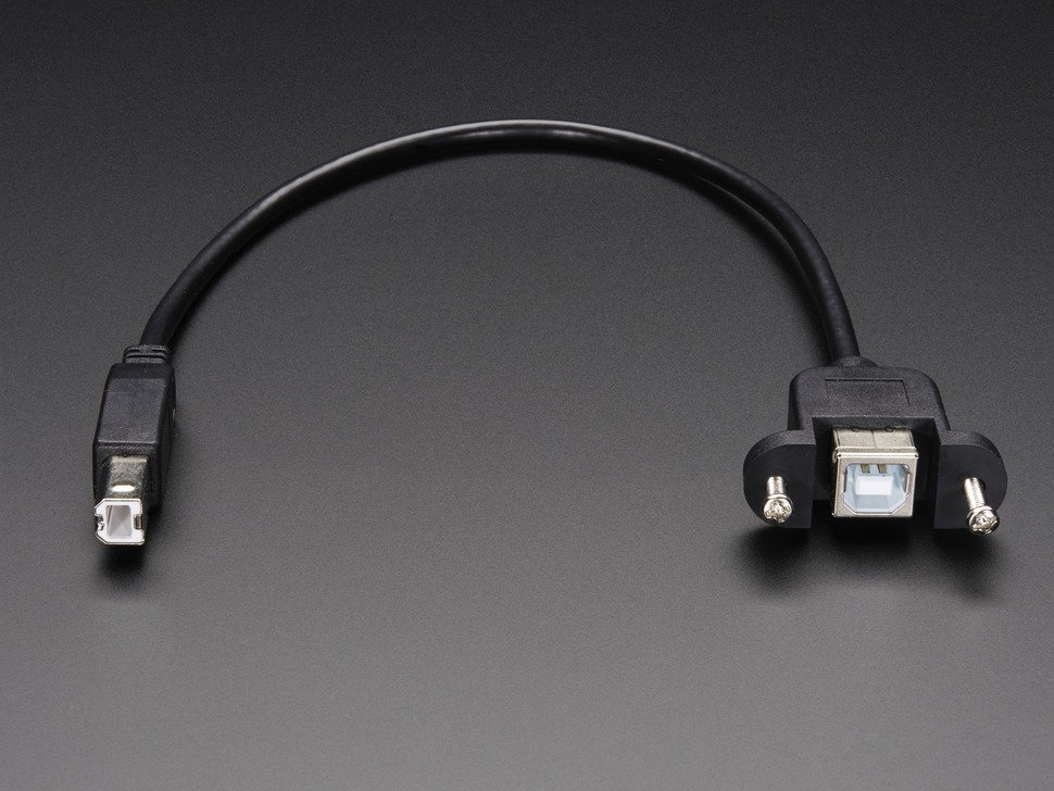 Panel Mount USB Cable - B Male to B Female | Buy in Australia | ADA907 ...