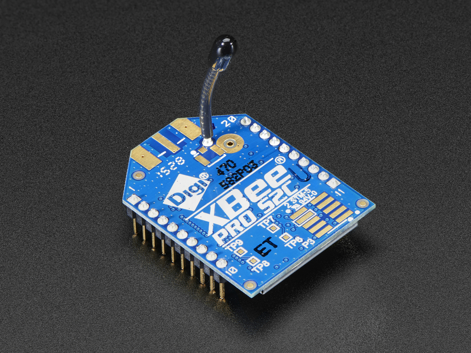 XBee Pro Module - ZB Series 2SC - 63mW with Wire Antenna - XBP24CZ7WIT ...