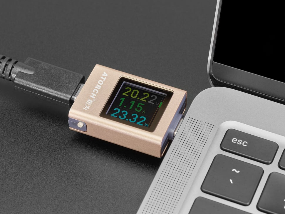 USB C Power Monitor / Analyzer with Color TFT Graphing Display | Buy in ...