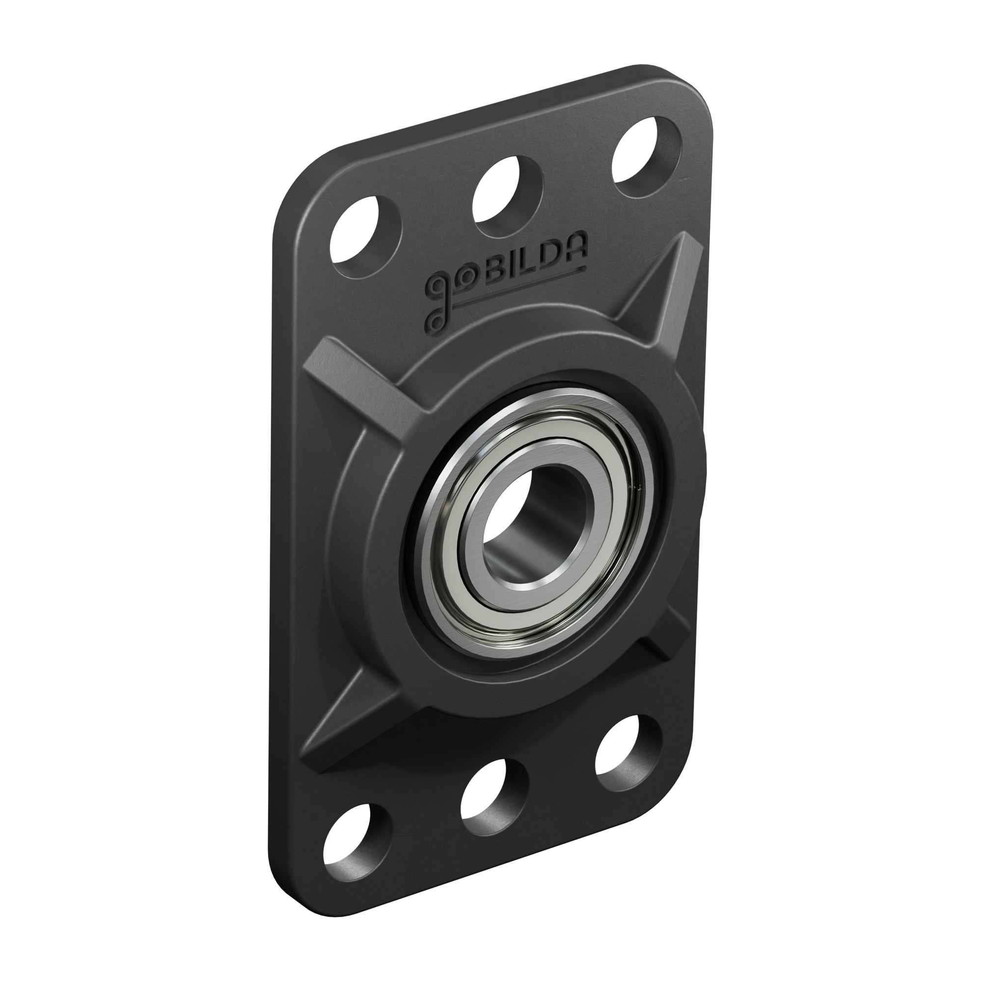 6mm Bore Flat Pillow Block (16mm x 32mm Mounting Pattern) - 2 Pack ...