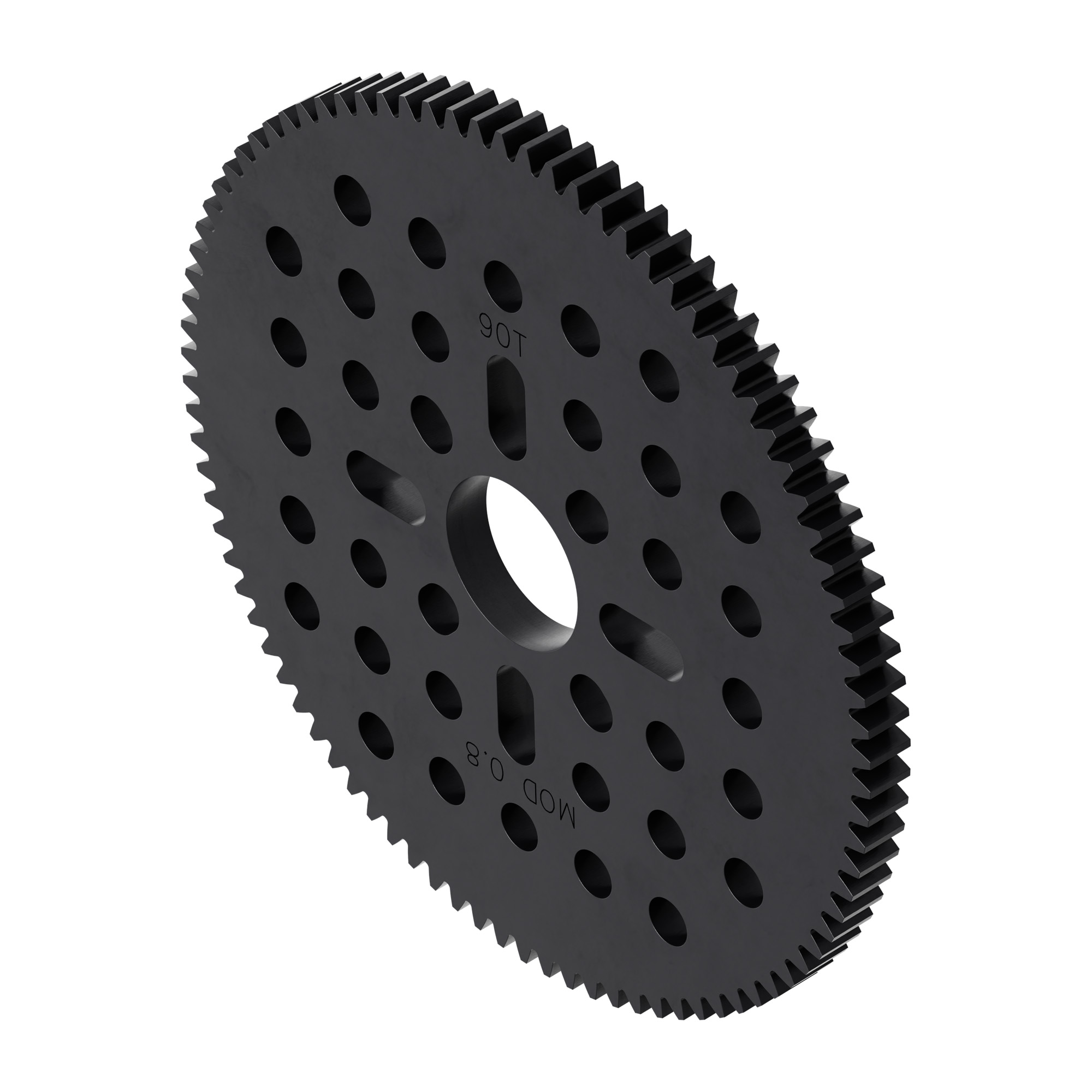 90 Tooth Hub-Mount Gear (MOD 0.8, 4mm Thick Acetal) | Buy in Australia ...