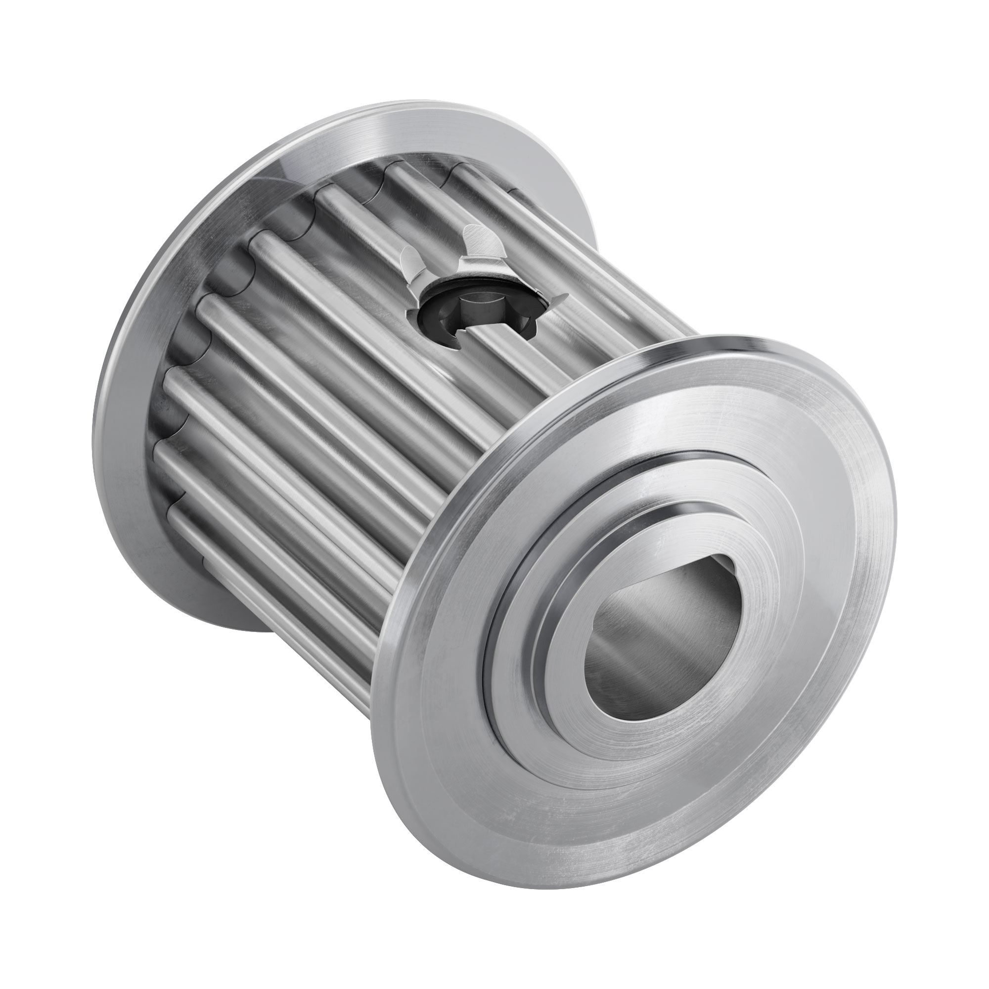 3mm HTD Pitch Set-Screw Pinion Timing Belt Pulley (6mm D-Bore, 18 Tooth ...