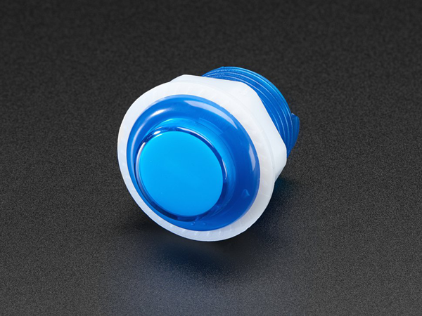 Mini LED Arcade Button - 24mm Translucent Blue | Buy in Australia ...
