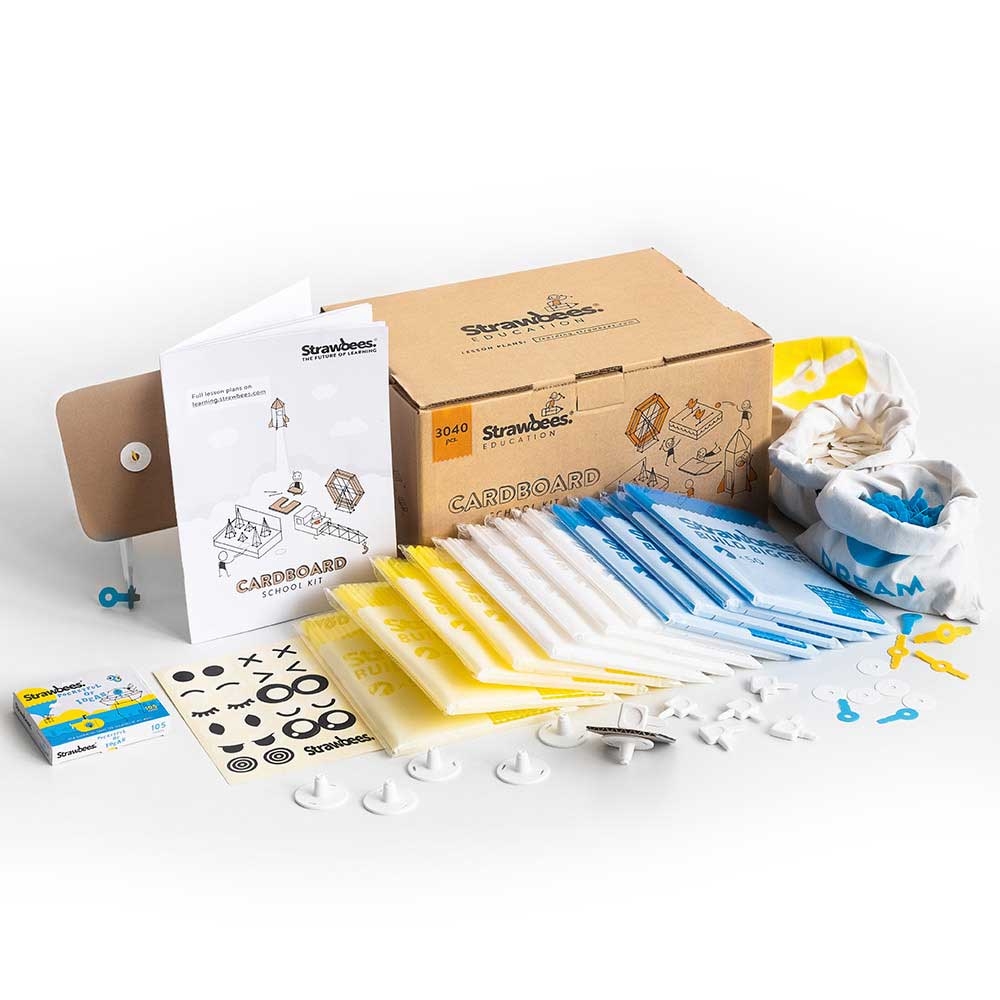 Strawbees Cardboard School Kit | Buy in Australia | CE06780 | Core ...