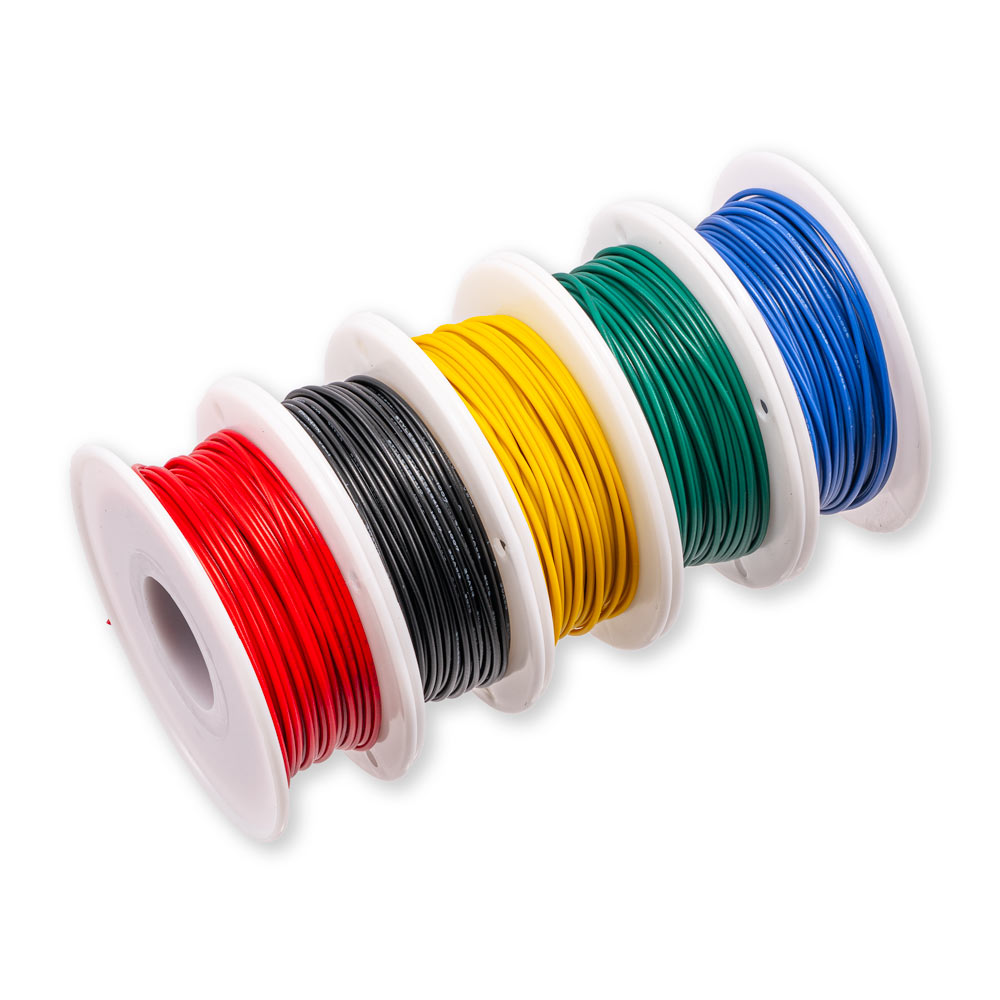 PVC Hookup Wire Kit (30AWG, 5 Colours, Stranded) | Buy in Australia ...