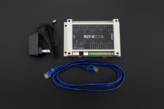 RLY-8-POE v1.0 POE Controlled 8 Channel 15A Relay Controller Australia