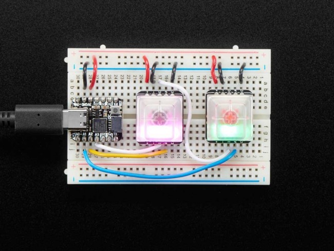 NeoKey Socket Breakout for Mechanical Key Switches with NeoPixel - For ...