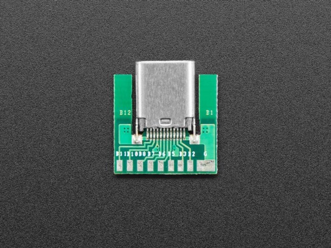 USB Type C Socket - SMT Inline Breakout Board Australia