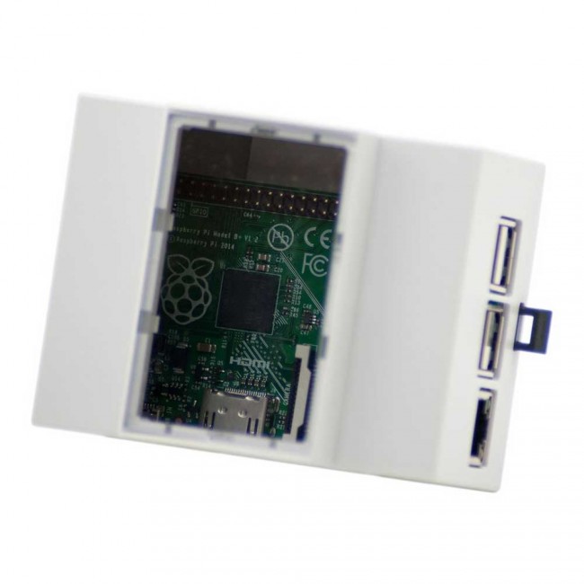 Raspberry Pi Model B+, 2, 3 & 3B+ - DIN Rail Case (4M Modulbox) Australia