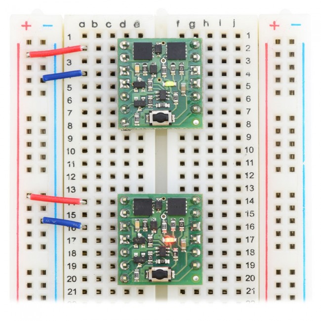Pololu Mini Pushbutton Power Switch with Reverse Voltage Protection, LV ...
