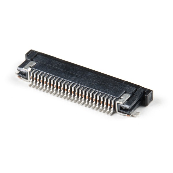 FPC Camera Connector - 24-Pin, 0.5mm (Bottom-Contact) | Sparkfun COM ...