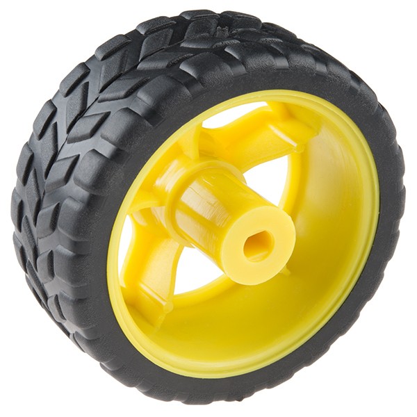 Wheel - 65mm (Rubber Tire, Pair) Australia