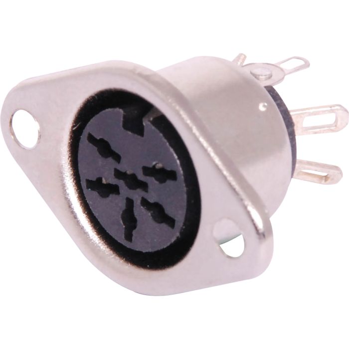 6 Pin Chassis Mount DIN Socket | AP1180 | Core Electronics Australia