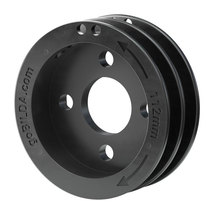 3407 Series Hub-Mount Winch Pulley (Dual Spool, 112mm Circumference ...