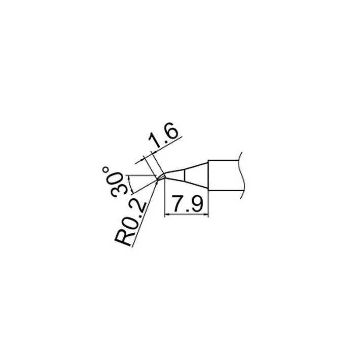 Hakko T12-JS02 Soldering Tip | Core Electronics Australia