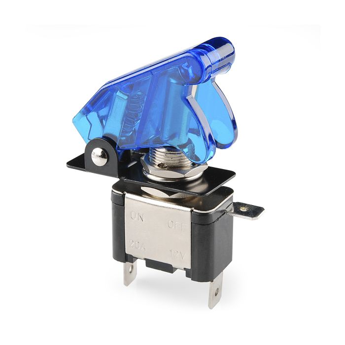 Toggle Switch and Cover - Illuminated (Blue) | Sparkfun COM-11313 ...
