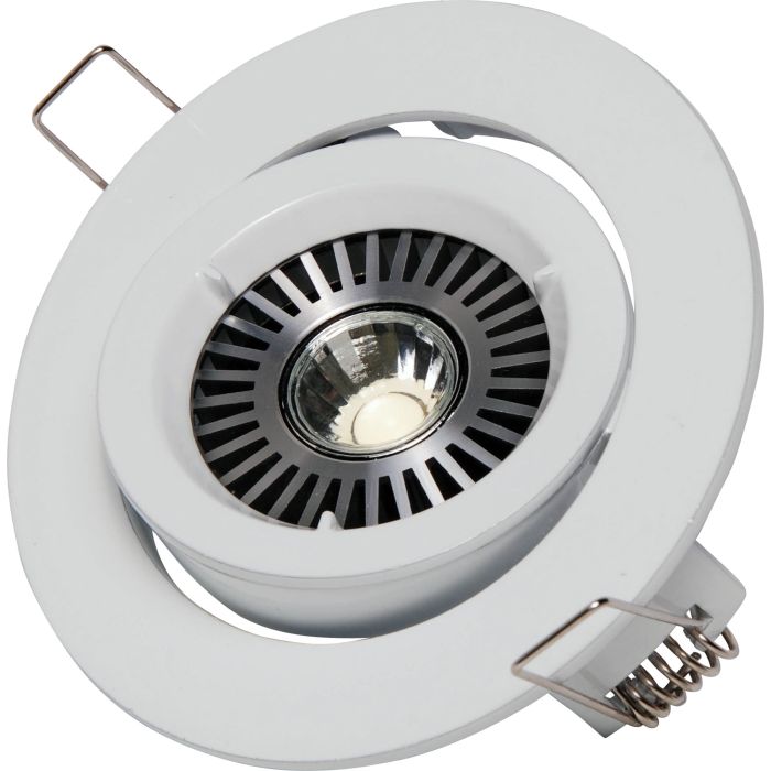 White MR16 Gimbal Downlight Light Fitting | AX2002A | Core Electronics ...