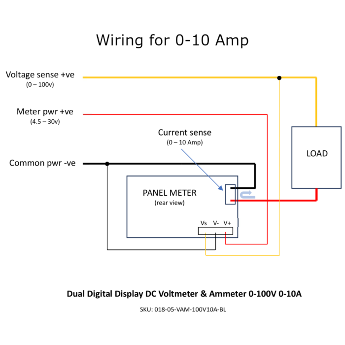 How To Wire Digital Dual Display Volt And Ammeter Diy