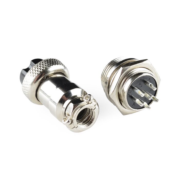 6 Pin Connector Chassis DIN 3 4 5 6 7 8 Pin Male Female Plug Solder