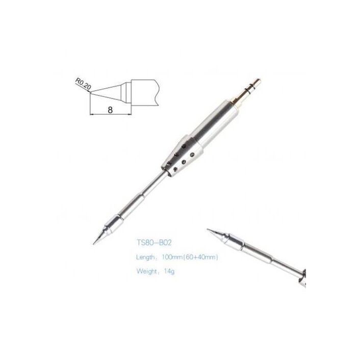 TS80 / TS80P Tip (TS-B02) | Buy in Australia | CE08617 | Core Electronics