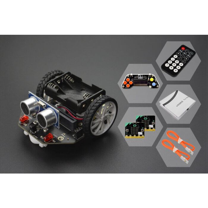 micro: Maqueen (with micro:bit/ micro:Gamepad/IR Remote Controller ...
