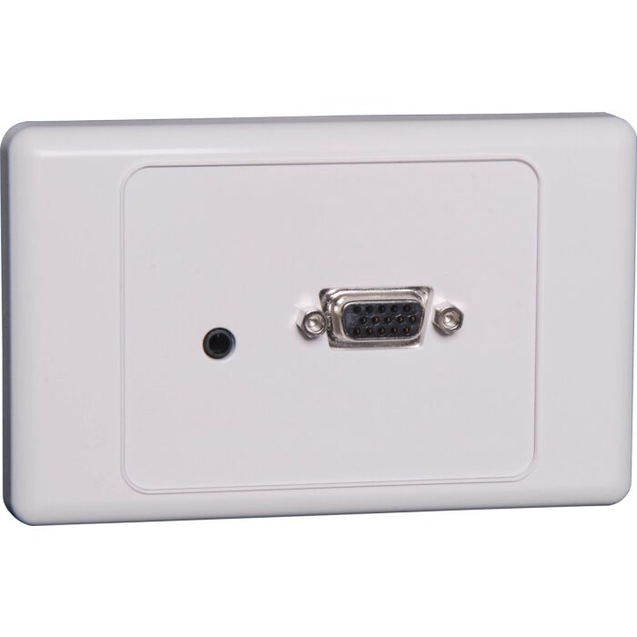VGA 3.5mm audio Wallplate Dual Cover - Plug Connections | Buy in ...