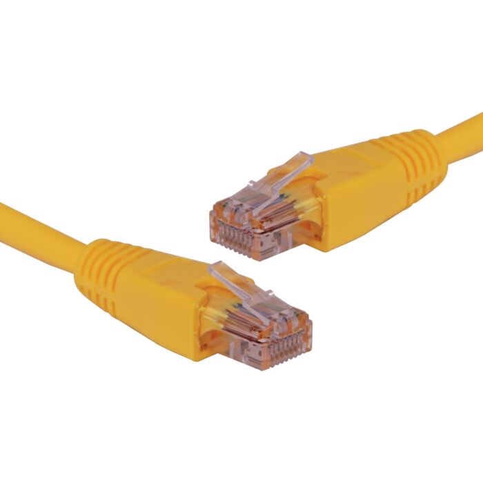 Yellow 2m Cat5e UTP Ethernet Patch Lead | Buy in Australia | AP1832 ...