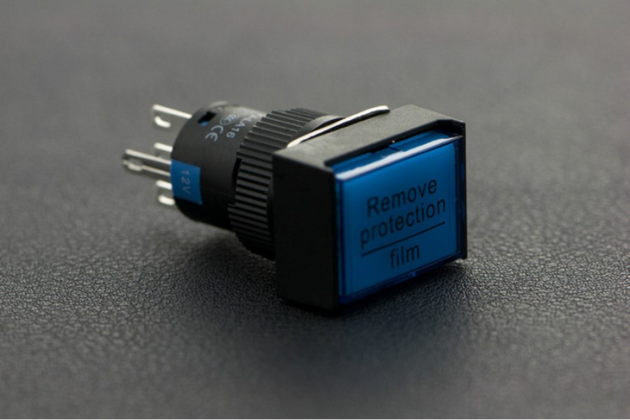 Self Locking Lamp Press Button-Blue | Buy in Australia | FIT0455-B ...