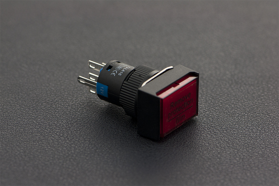 Self Locking Lamp Press Button- Red | Buy in Australia | FIT0455-R ...