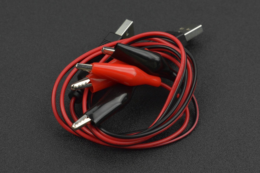 Double Alligator Clip to USB Male Cable Pack | Buy in Australia ...
