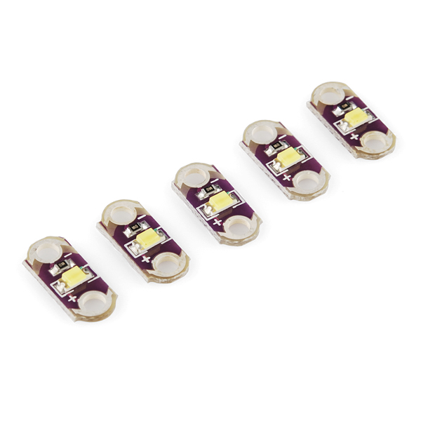LilyPad LED White (5pcs) | Buy in Australia | DEV-10081 | Sparkfun ...
